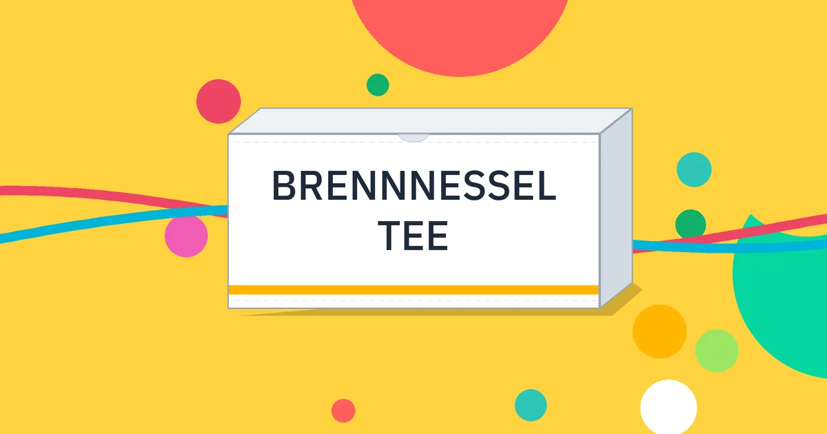 Symbolbild: Packung mit der Aufschrift BRENNNESSEL TEE (PZN 05466849) – Verfügbarkeit und Bezug in Apotheken in Frankfurt am Main