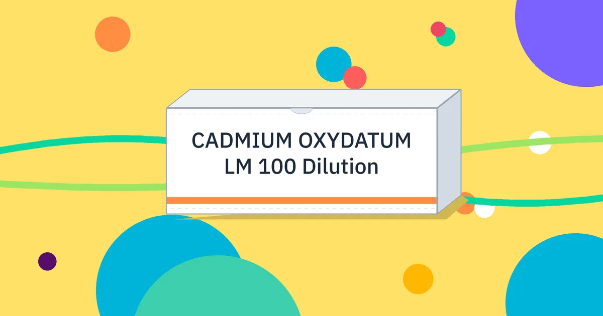 Symbolbild: Packung mit der Aufschrift CADMIUM OXYDATUM LM 100 Dilution (PZN 13401700) – Verfügbarkeit und Bezug in Apotheken in Frankfurt am Main