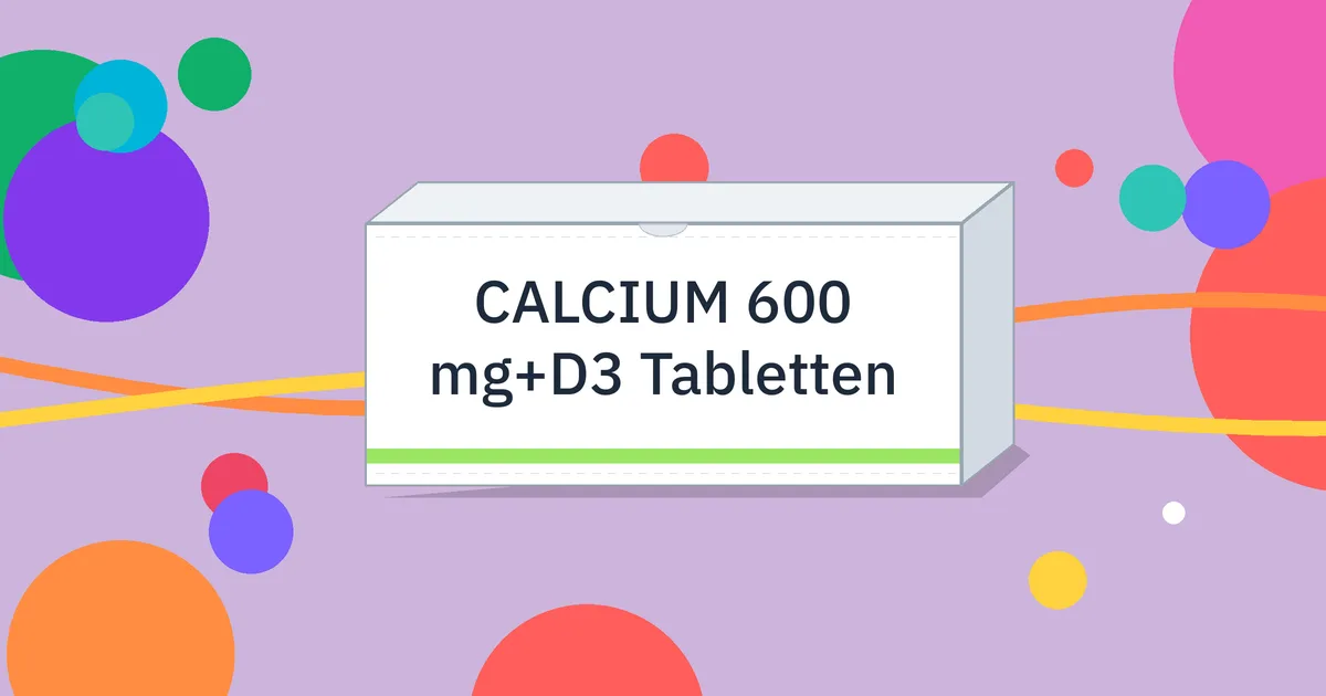 Symbolbild: Packung mit der Aufschrift CALCIUM 600 mg+D3 Tabletten (PZN 01054021) – Verfügbarkeit und Bezug in Apotheken in Frankfurt am Main
