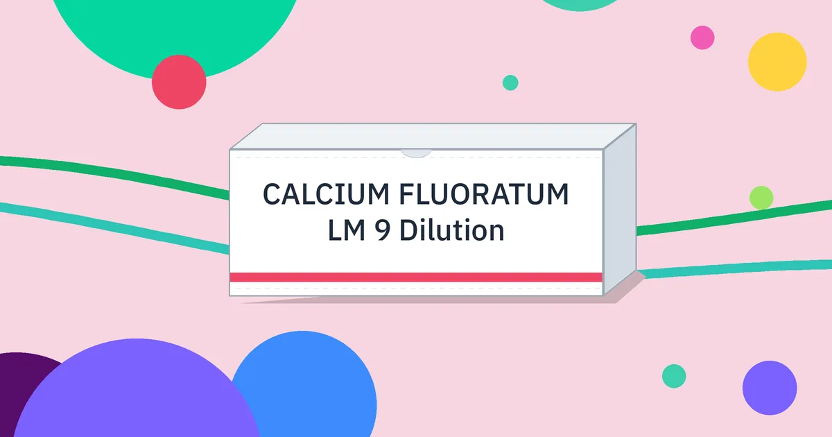 Symbolbild: Packung mit der Aufschrift CALCIUM FLUORATUM LM 9 Dilution (PZN 12804318) – Verfügbarkeit und Bezug in Apotheken in Frankfurt am Main