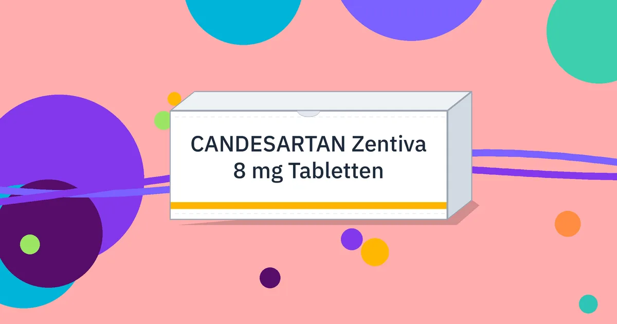 Symbolbild: Packung mit der Aufschrift CANDESARTAN Zentiva 8 mg Tabletten (PZN 09392237) – Verfügbarkeit und Bezug in Apotheken in Frankfurt am Main