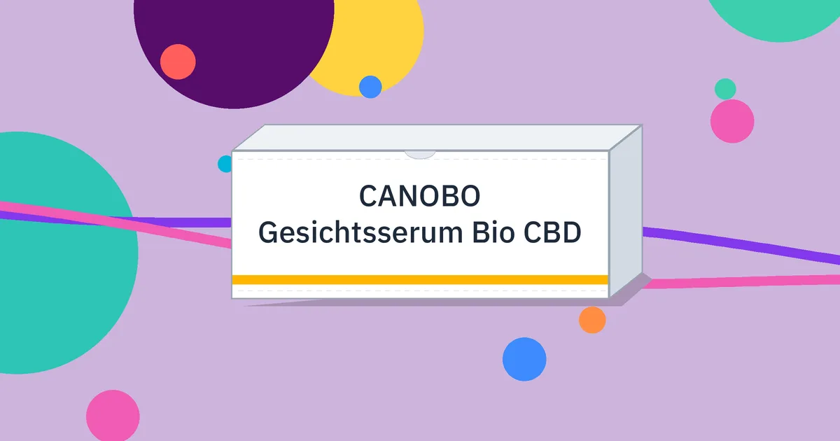 Symbolbild: Packung mit der Aufschrift CANOBO Gesichtsserum Bio CBD (PZN 17249376) – Verfügbarkeit und Bezug in Apotheken in Frankfurt am Main
