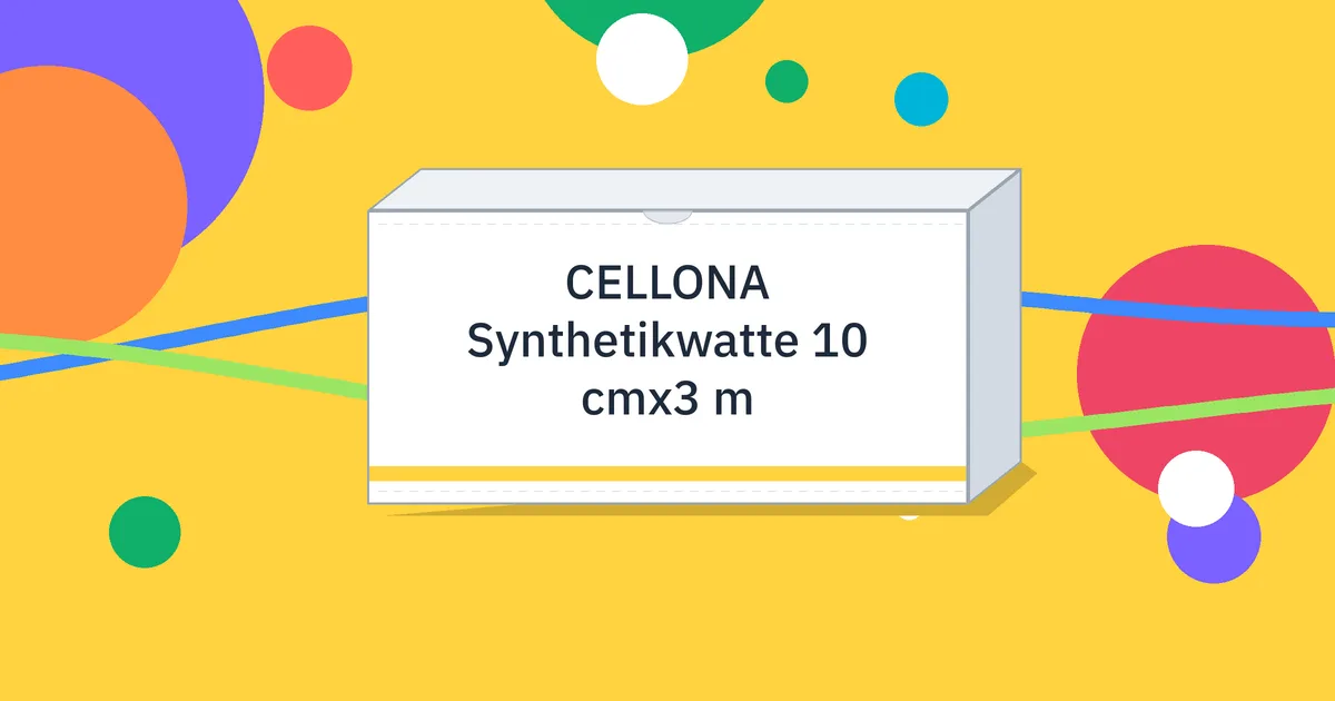 Symbolbild: Packung mit der Aufschrift CELLONA Synthetikwatte 10 cmx3 m (PZN 19690361) – Verfügbarkeit und Bezug in Apotheken in Frankfurt am Main
