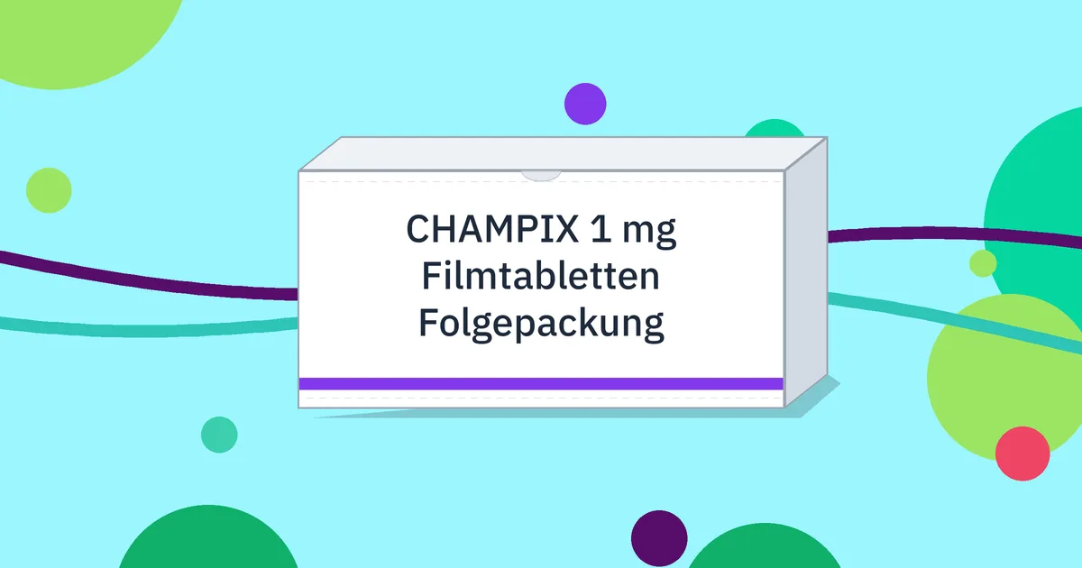 Symbolbild: Packung mit der Aufschrift CHAMPIX 1 mg Filmtabletten Folgepackung (PZN 20132028) – Verfügbarkeit und Bezug in Apotheken in Frankfurt am Main