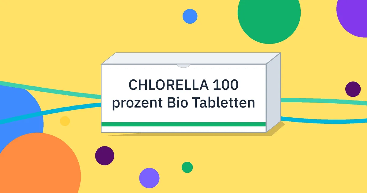 Symbolbild: Packung mit der Aufschrift CHLORELLA 100 prozent Bio Tabletten (PZN 05862746) – Verfügbarkeit und Bezug in Apotheken in Frankfurt am Main