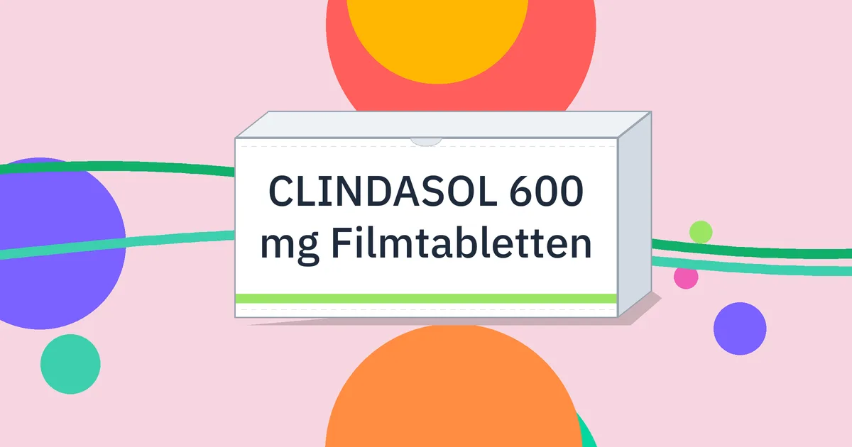 Symbolbild: Packung mit der Aufschrift CLINDASOL 600 mg Filmtabletten (PZN 10394856) – Verfügbarkeit und Bezug in Apotheken in Frankfurt am Main