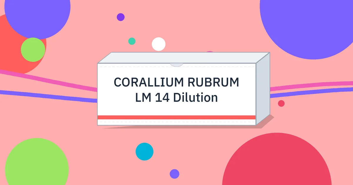 Symbolbild: Packung mit der Aufschrift CORALLIUM RUBRUM LM 14 Dilution (PZN 12834029) – Verfügbarkeit und Bezug in Apotheken in Frankfurt am Main