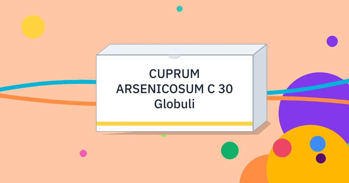 Symbolbild: Packung mit der Aufschrift CUPRUM ARSENICOSUM C 30 Globuli (PZN 04214531) – Verfügbarkeit und Bezug in Apotheken in Frankfurt am Main