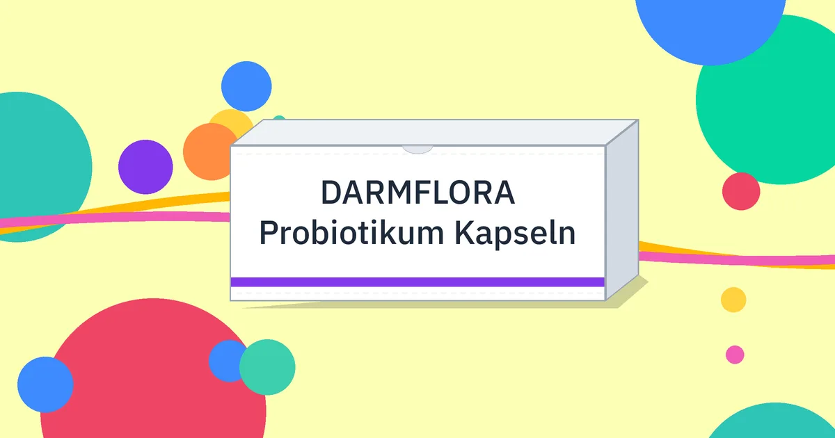 Symbolbild: Packung mit der Aufschrift DARMFLORA Probiotikum Kapseln (PZN 00830374) – Verfügbarkeit und Bezug in Apotheken in Frankfurt am Main