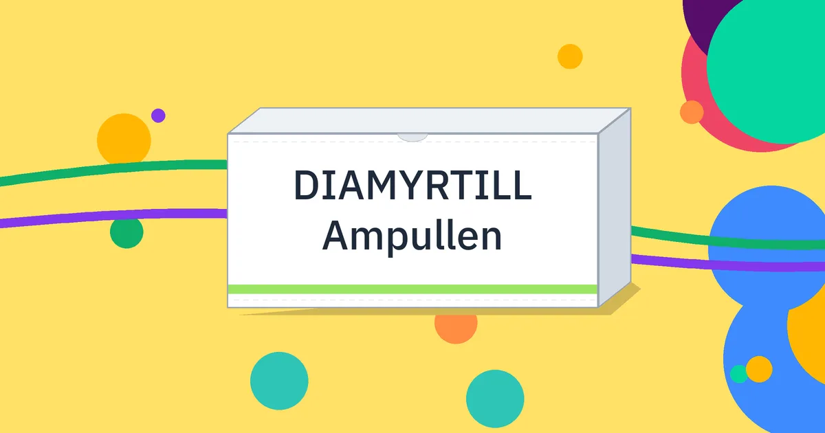 Symbolbild: Packung mit der Aufschrift DIAMYRTILL Ampullen (PZN 04189508) – Verfügbarkeit und Bezug in Apotheken in Frankfurt am Main