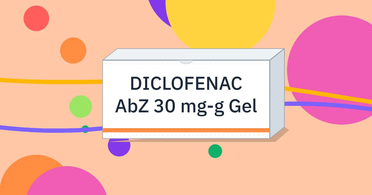 Symbolbild: Packung mit der Aufschrift DICLOFENAC AbZ 30 mg-g Gel (PZN 13577994) – Verfügbarkeit und Bezug in Apotheken in Frankfurt am Main