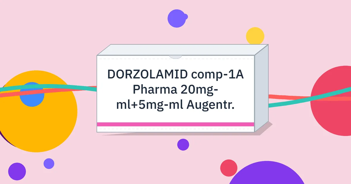 Symbolbild: Packung mit der Aufschrift DORZOLAMID comp-1A Pharma 20mg-ml+5mg-ml Augentr. (PZN 20303056) – Verfügbarkeit und Bezug in Apotheken in Frankfurt am Main