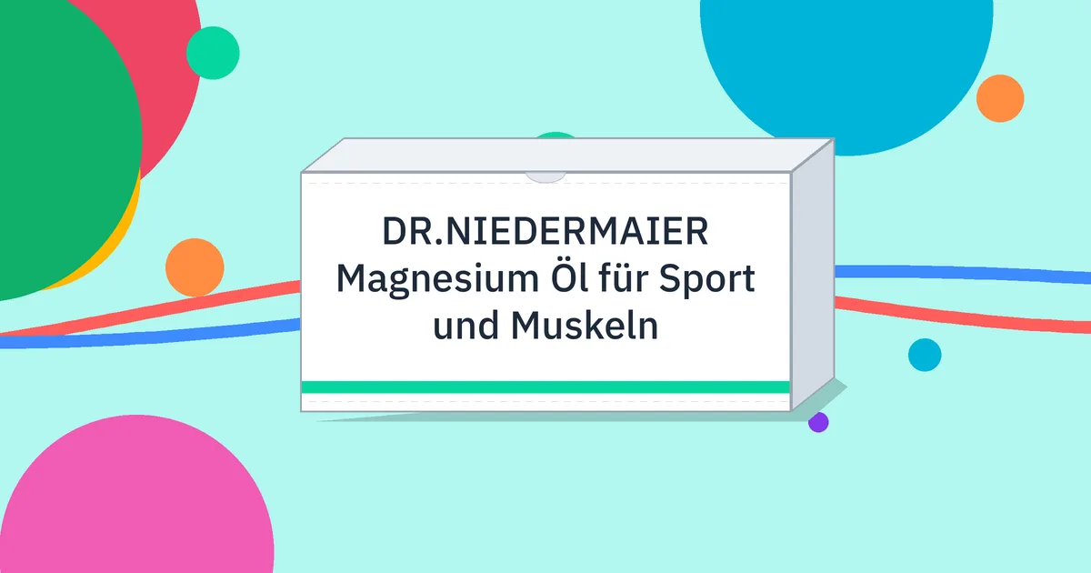 Symbolbild: Packung mit der Aufschrift DR.NIEDERMAIER Magnesium Öl für Sport und Muskeln (PZN 19645107) – Verfügbarkeit und Bezug in Apotheken in Frankfurt am Main