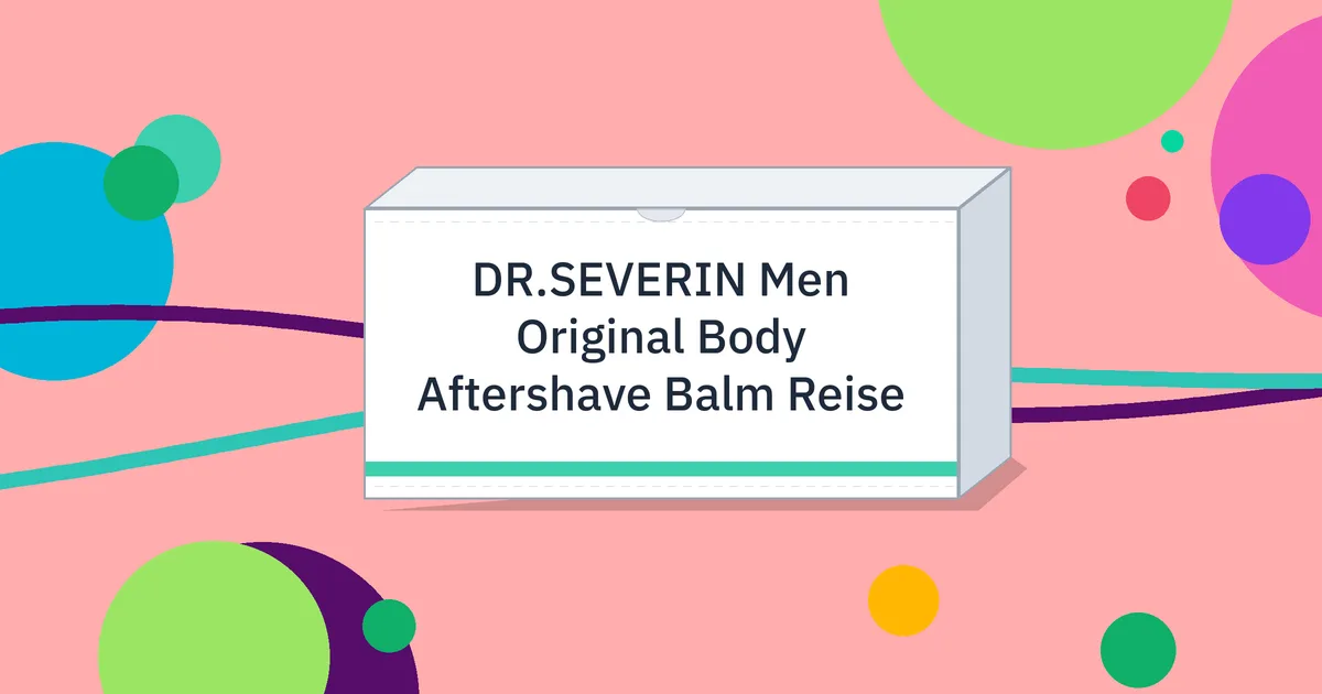 Symbolbild: Packung mit der Aufschrift DR.SEVERIN Men Original Body Aftershave Balm Reise (PZN 13888062) – Verfügbarkeit und Bezug in Apotheken in Frankfurt am Main