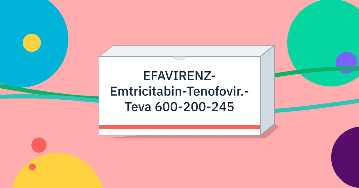 Symbolbild: Packung mit der Aufschrift EFAVIRENZ-Emtricitabin-Tenofovir.-Teva 600-200-245 (PZN 18114282) – Verfügbarkeit und Bezug in Apotheken in Frankfurt am Main