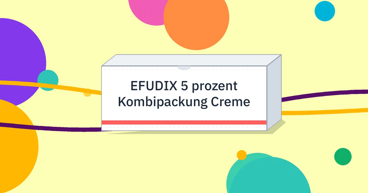 Symbolbild: Packung mit der Aufschrift EFUDIX 5 prozent Kombipackung Creme (PZN 17448006) – Verfügbarkeit und Bezug in Apotheken in Frankfurt am Main