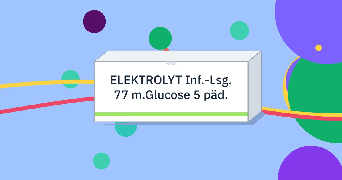Symbolbild: Packung mit der Aufschrift ELEKTROLYT Inf.-Lsg. 77 m.Glucose 5 päd. (PZN 07510715) – Verfügbarkeit und Bezug in Apotheken in Frankfurt am Main