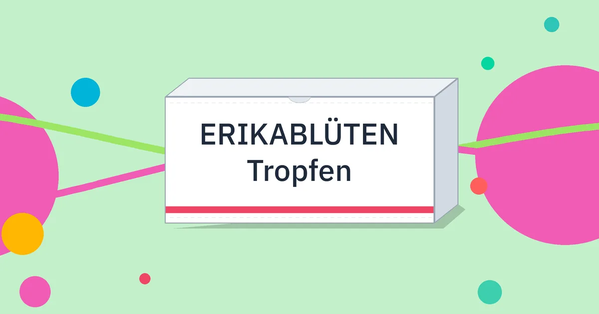 Symbolbild: Packung mit der Aufschrift ERIKABLÜTEN Tropfen (PZN 17555073) – Verfügbarkeit und Bezug in Apotheken in Frankfurt am Main