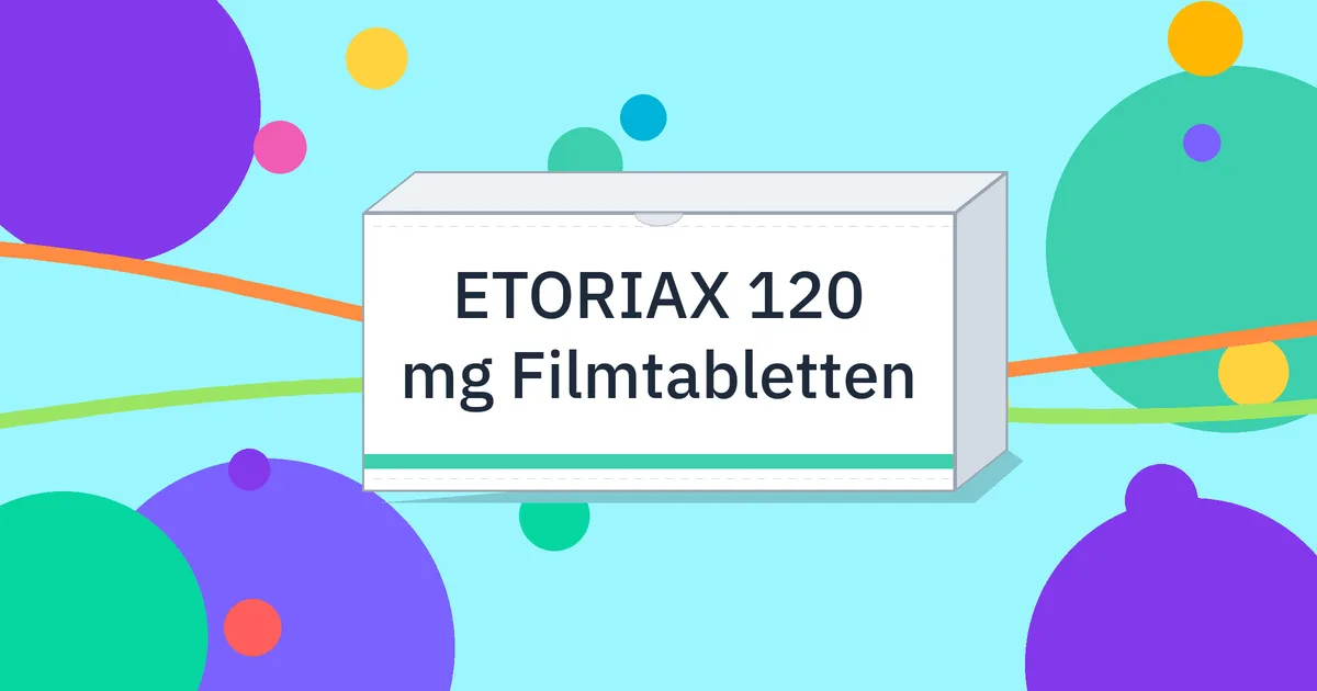 Symbolbild: Packung mit der Aufschrift ETORIAX 120 mg Filmtabletten (PZN 18812804) – Verfügbarkeit und Bezug in Apotheken in Frankfurt am Main