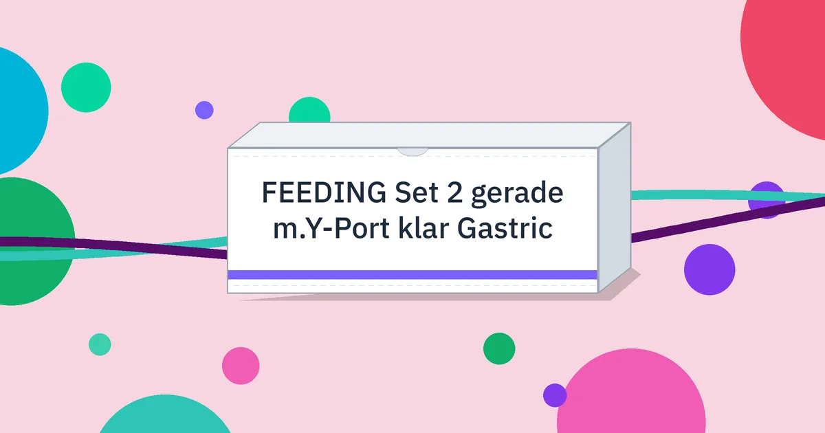 Symbolbild: Packung mit der Aufschrift FEEDING Set 2 gerade m.Y-Port klar Gastric (PZN 14344364) – Verfügbarkeit und Bezug in Apotheken in Frankfurt am Main