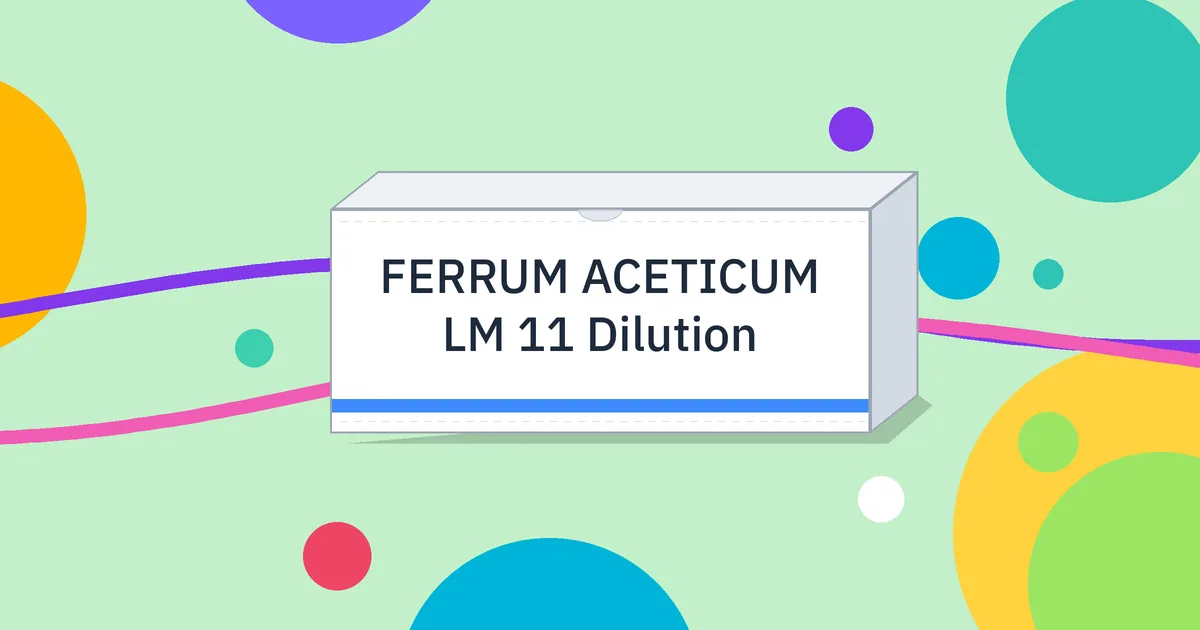 Symbolbild: Packung mit der Aufschrift FERRUM ACETICUM LM 11 Dilution (PZN 13488322) – Verfügbarkeit und Bezug in Apotheken in Frankfurt am Main