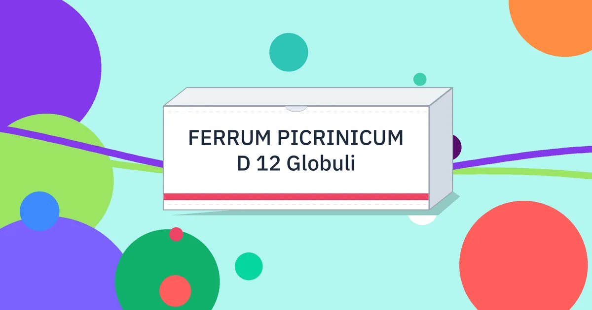 Symbolbild: Packung mit der Aufschrift FERRUM PICRINICUM D 12 Globuli (PZN 07247347) – Verfügbarkeit und Bezug in Apotheken in Frankfurt am Main