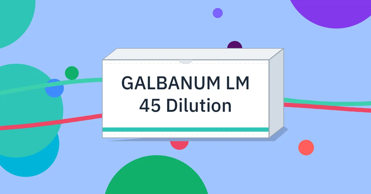 Symbolbild: Packung mit der Aufschrift GALBANUM LM 45 Dilution (PZN 13495546) – Verfügbarkeit und Bezug in Apotheken in Frankfurt am Main