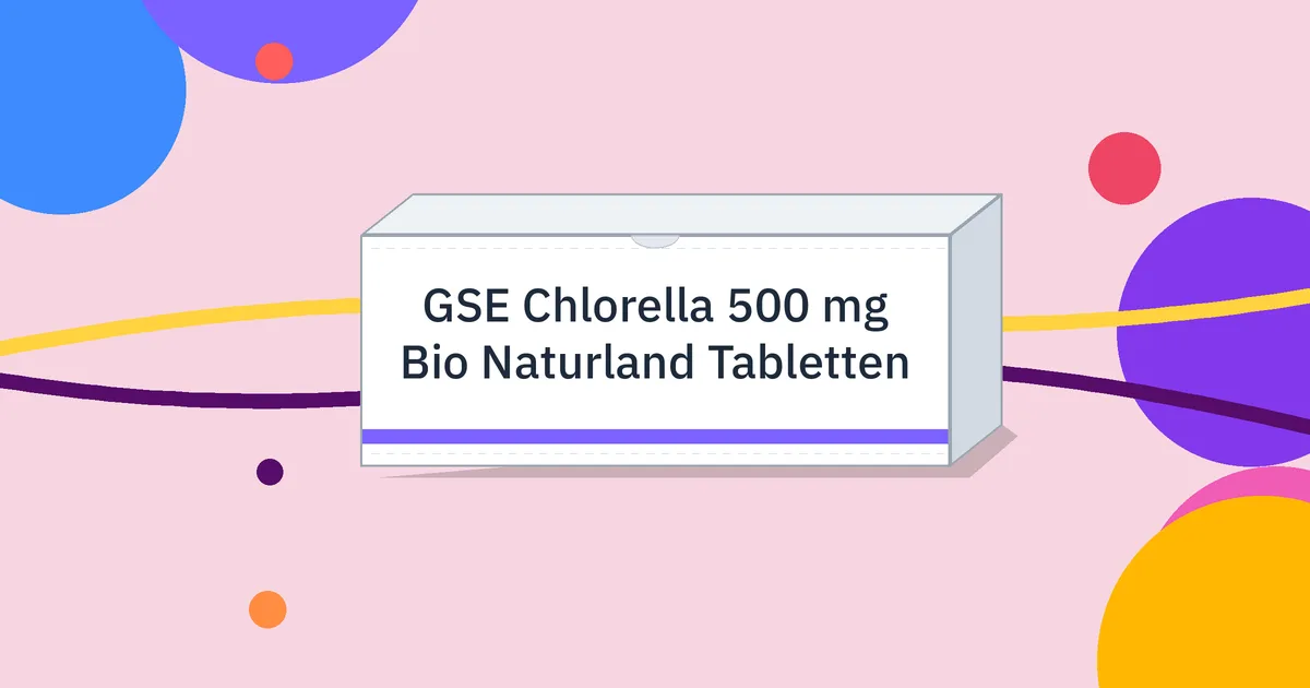 Symbolbild: Packung mit der Aufschrift GSE Chlorella 500 mg Bio Naturland Tabletten (PZN 00749123) – Verfügbarkeit und Bezug in Apotheken in Frankfurt am Main