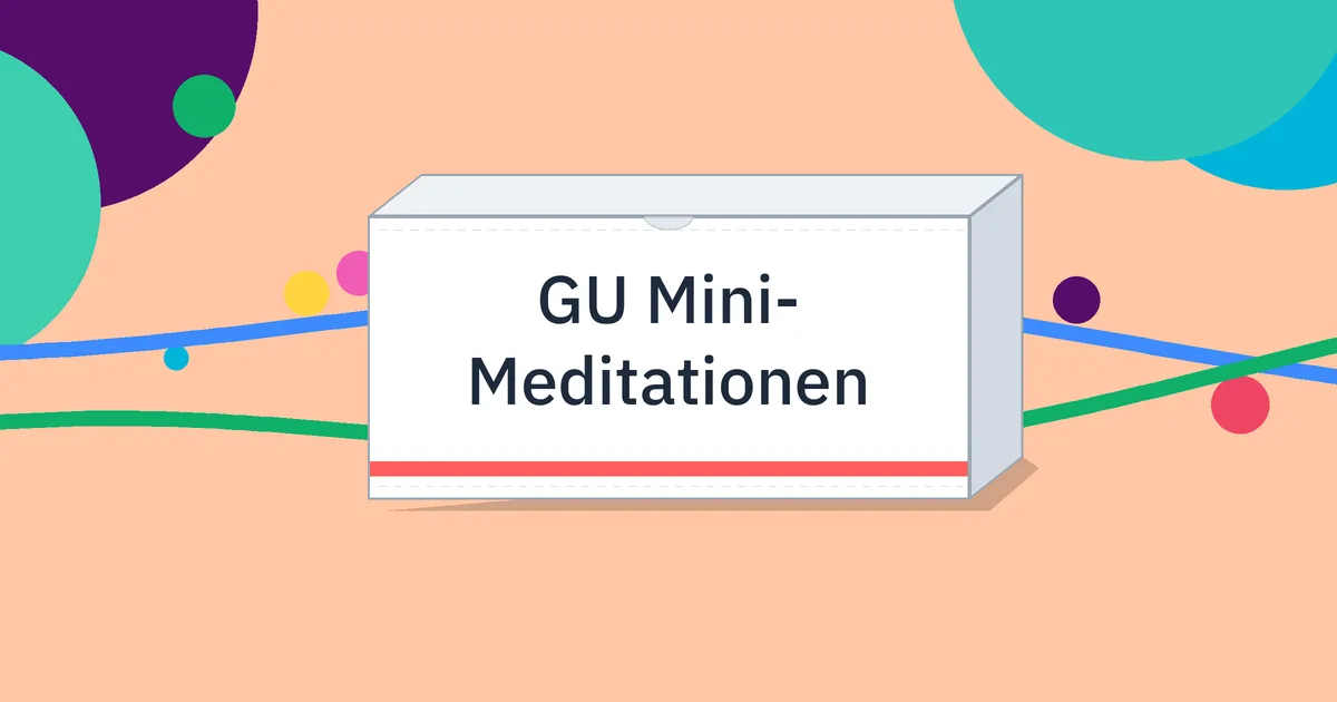 Symbolbild: Packung mit der Aufschrift GU Mini-Meditationen (PZN 10755981) – Verfügbarkeit und Bezug in Apotheken in Frankfurt am Main
