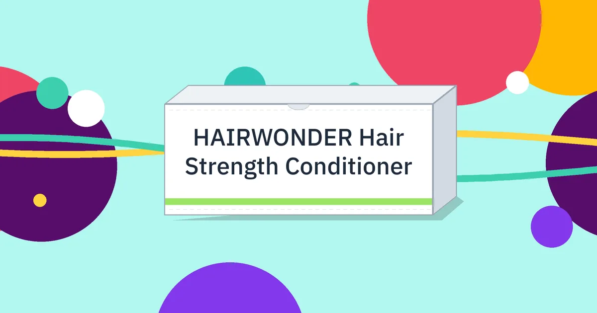 Symbolbild: Packung mit der Aufschrift HAIRWONDER Hair Strength Conditioner (PZN 19231021) – Verfügbarkeit und Bezug in Apotheken in Frankfurt am Main