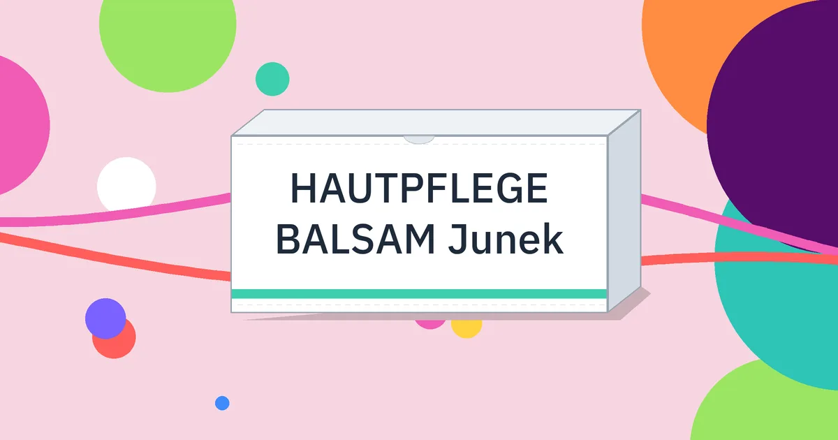 Symbolbild: Packung mit der Aufschrift HAUTPFLEGE BALSAM Junek (PZN 18603928) – Verfügbarkeit und Bezug in Apotheken in Frankfurt am Main
