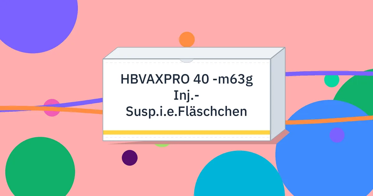 Symbolbild: Packung mit der Aufschrift HBVAXPRO 40 -m63g Inj.-Susp.i.e.Fläschchen (PZN 19485253) – Verfügbarkeit und Bezug in Apotheken in Frankfurt am Main