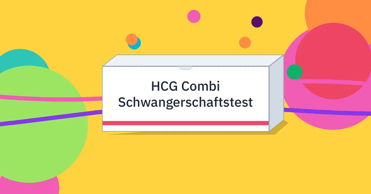 Symbolbild: Packung mit der Aufschrift HCG Combi Schwangerschaftstest (PZN 03320857) – Verfügbarkeit und Bezug in Apotheken in Frankfurt am Main