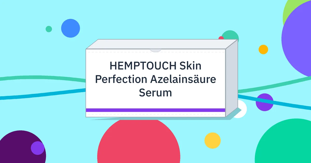 Symbolbild: Packung mit der Aufschrift HEMPTOUCH Skin Perfection Azelainsäure Serum (PZN 19823684) – Verfügbarkeit und Bezug in Apotheken in Frankfurt am Main