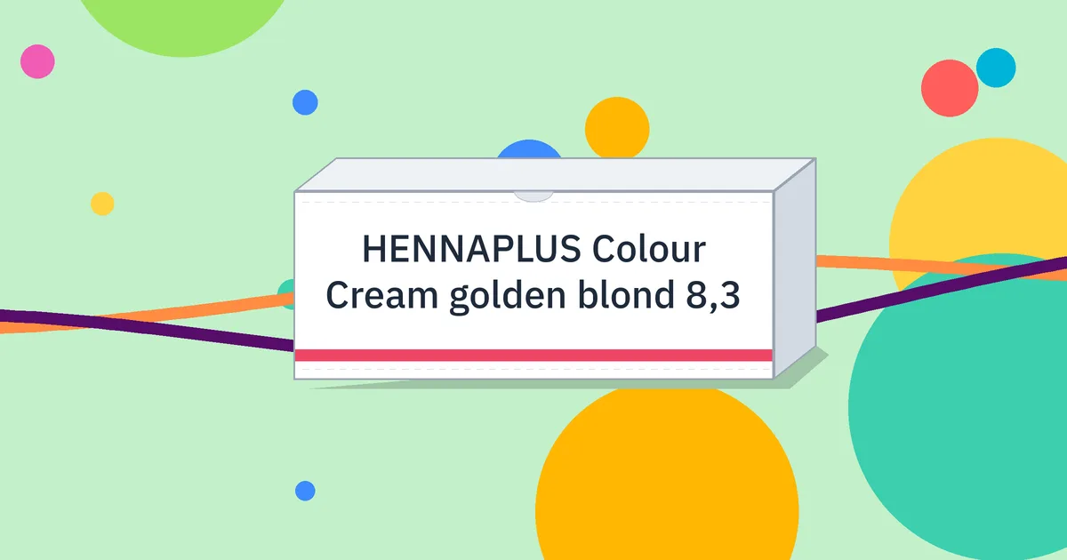 Symbolbild: Packung mit der Aufschrift HENNAPLUS Colour Cream golden blond 8,3 (PZN 00099180) – Verfügbarkeit und Bezug in Apotheken in Frankfurt am Main