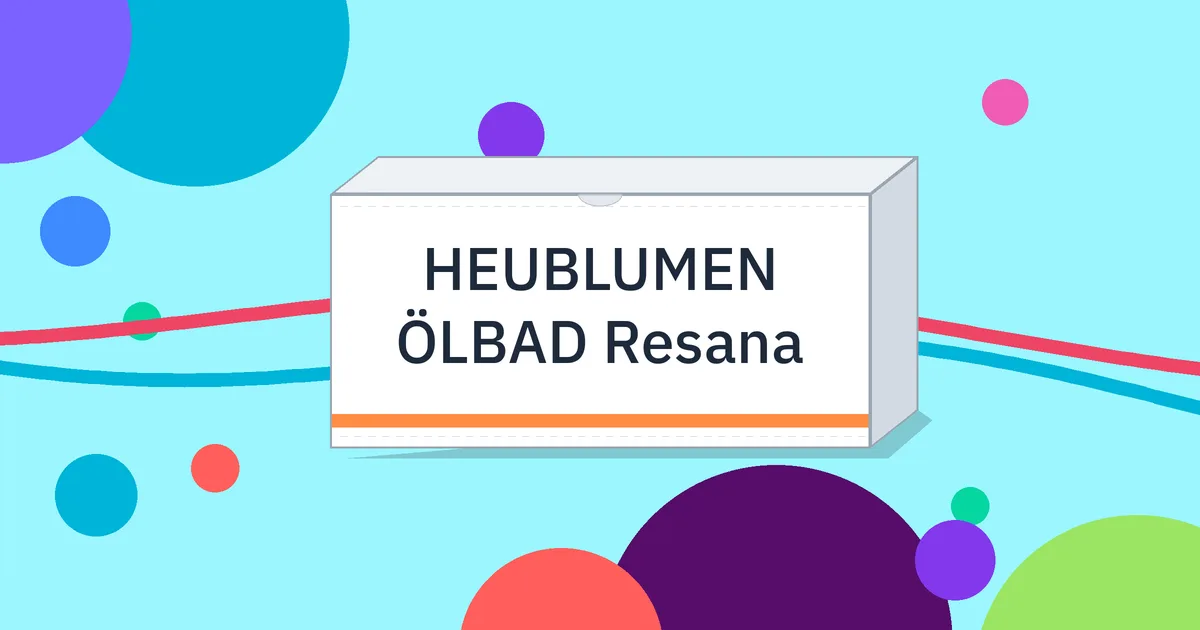 Symbolbild: Packung mit der Aufschrift HEUBLUMEN ÖLBAD Resana (PZN 15198864) – Verfügbarkeit und Bezug in Apotheken in Frankfurt am Main