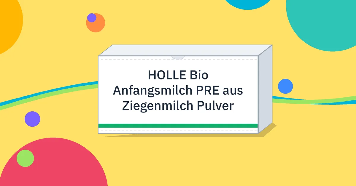 Symbolbild: Packung mit der Aufschrift HOLLE Bio Anfangsmilch PRE aus Ziegenmilch Pulver (PZN 17441079) – Verfügbarkeit und Bezug in Apotheken in Frankfurt am Main