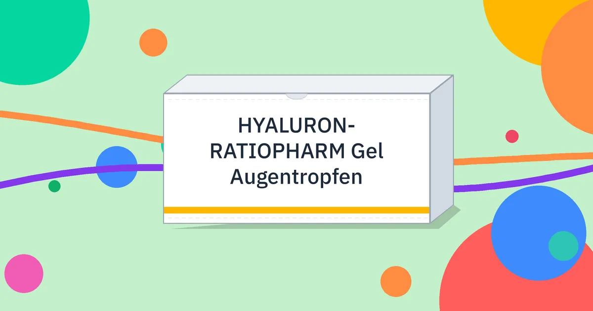 Symbolbild: Packung mit der Aufschrift HYALURON-RATIOPHARM Gel Augentropfen (PZN 16878420) – Verfügbarkeit und Bezug in Apotheken in Frankfurt am Main