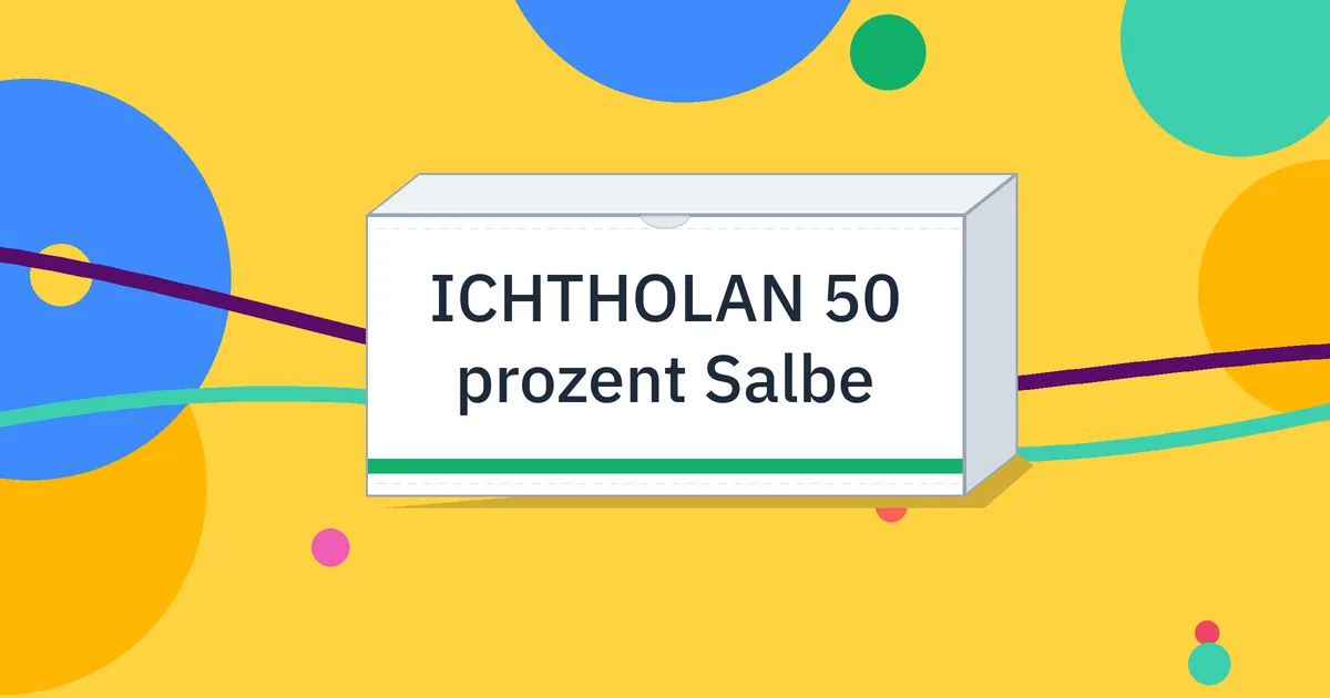 Symbolbild: Packung mit der Aufschrift ICHTHOLAN 50 prozent Salbe (PZN 04643640) – Verfügbarkeit und Bezug in Apotheken in Frankfurt am Main