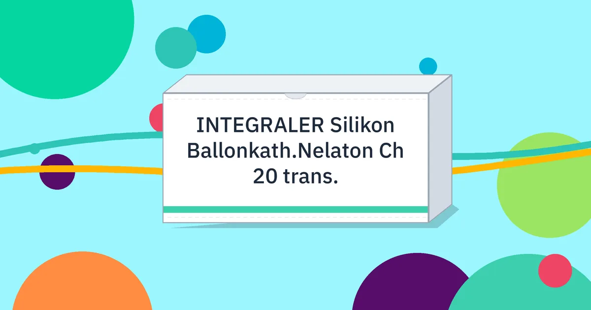 Symbolbild: Packung mit der Aufschrift INTEGRALER Silikon Ballonkath.Nelaton Ch 20 trans. (PZN 16825033) – Verfügbarkeit und Bezug in Apotheken in Frankfurt am Main