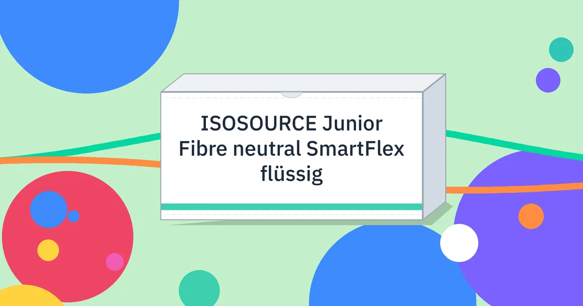 Symbolbild: Packung mit der Aufschrift ISOSOURCE Junior Fibre neutral SmartFlex flüssig (PZN 19491259) – Verfügbarkeit und Bezug in Apotheken in Frankfurt am Main