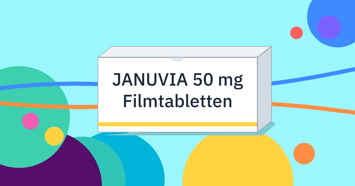 Symbolbild: Packung mit der Aufschrift JANUVIA 50 mg Filmtabletten (PZN 00814671) – Verfügbarkeit und Bezug in Apotheken in Frankfurt am Main