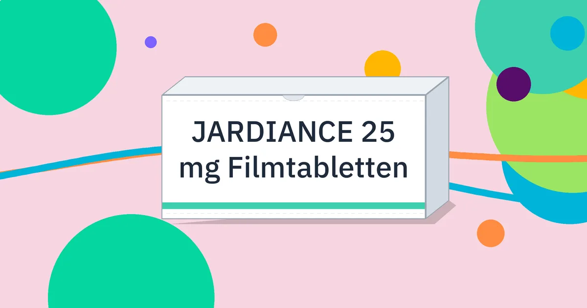 Symbolbild: Packung mit der Aufschrift JARDIANCE 25 mg Filmtabletten (PZN 11368039) – Verfügbarkeit und Bezug in Apotheken in Frankfurt am Main