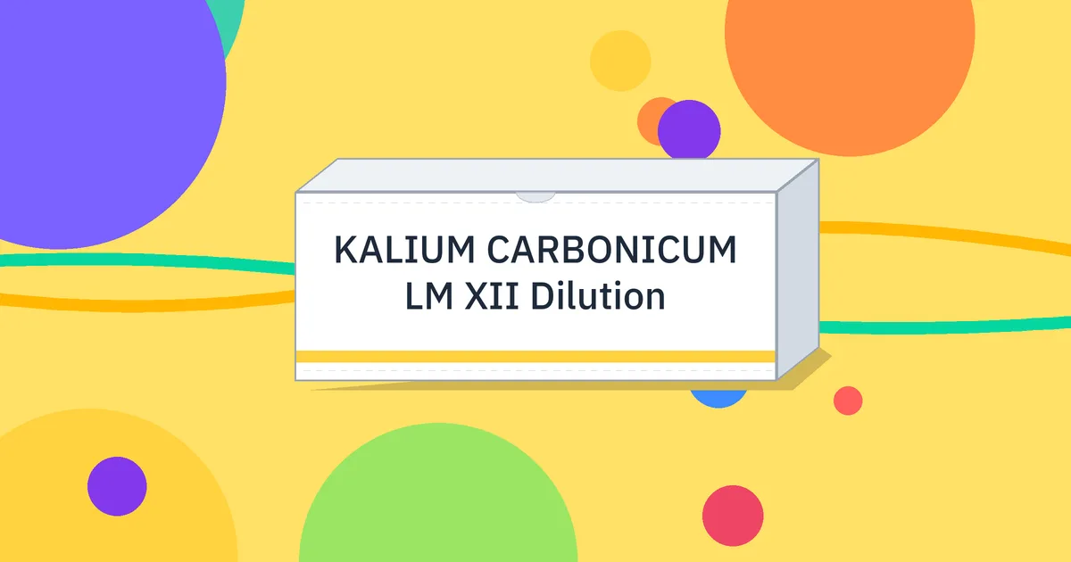 Symbolbild: Packung mit der Aufschrift KALIUM CARBONICUM LM XII Dilution (PZN 02674961) – Verfügbarkeit und Bezug in Apotheken in Frankfurt am Main