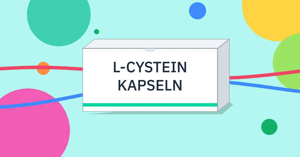 Symbolbild: Packung mit der Aufschrift L-CYSTEIN KAPSELN (PZN 10340406) – Verfügbarkeit und Bezug in Apotheken in Frankfurt am Main