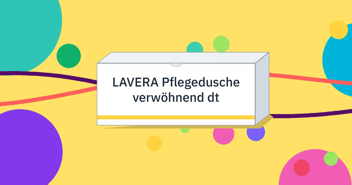 Symbolbild: Packung mit der Aufschrift LAVERA Pflegedusche verwöhnend dt (PZN 17502875) – Verfügbarkeit und Bezug in Apotheken in Frankfurt am Main