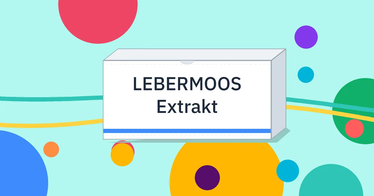 Symbolbild: Packung mit der Aufschrift LEBERMOOS Extrakt (PZN 01407778) – Verfügbarkeit und Bezug in Apotheken in Frankfurt am Main