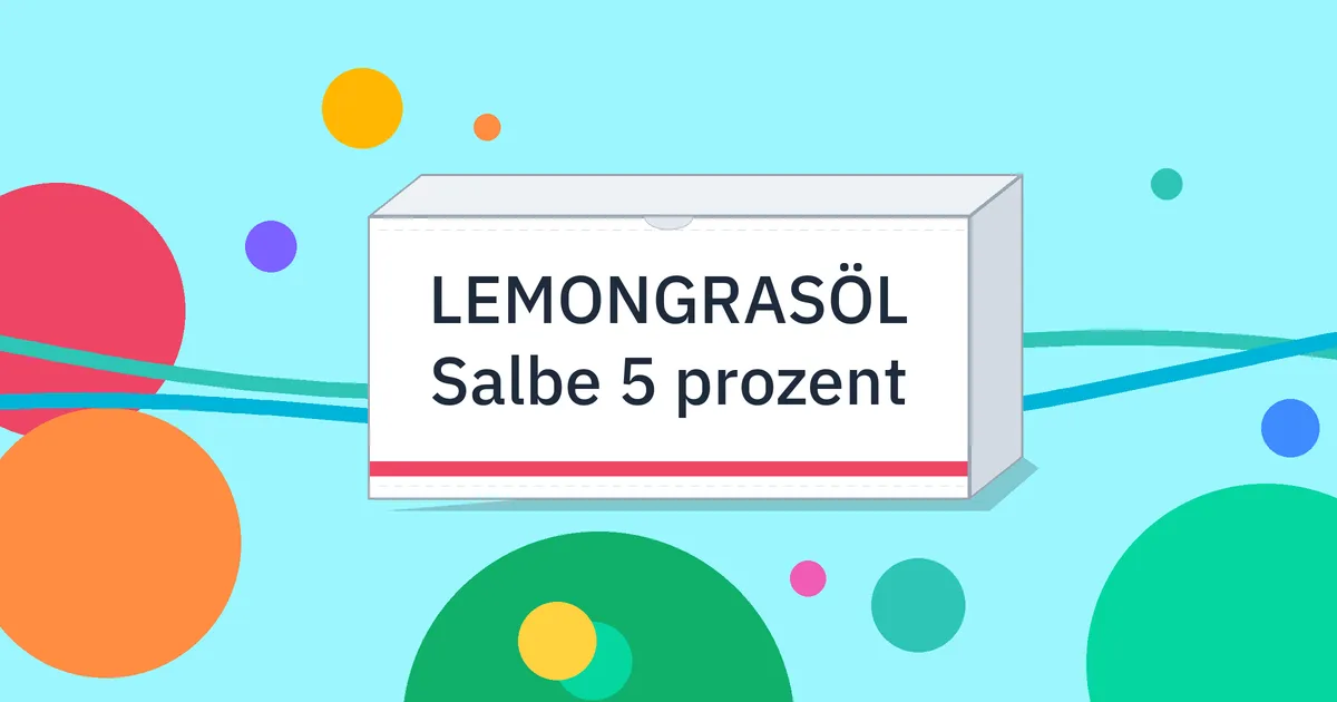 Symbolbild: Packung mit der Aufschrift LEMONGRASÖL Salbe 5 prozent (PZN 18180238) – Verfügbarkeit und Bezug in Apotheken in Frankfurt am Main