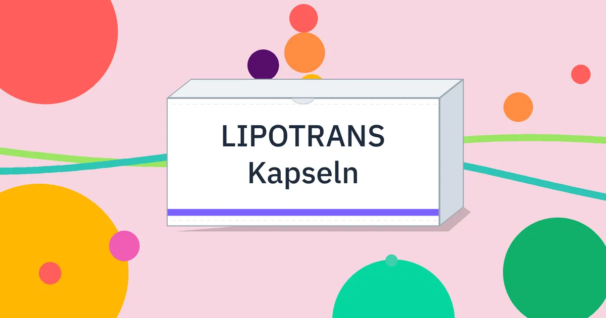 Symbolbild: Packung mit der Aufschrift LIPOTRANS Kapseln (PZN 02185009) – Verfügbarkeit und Bezug in Apotheken in Frankfurt am Main