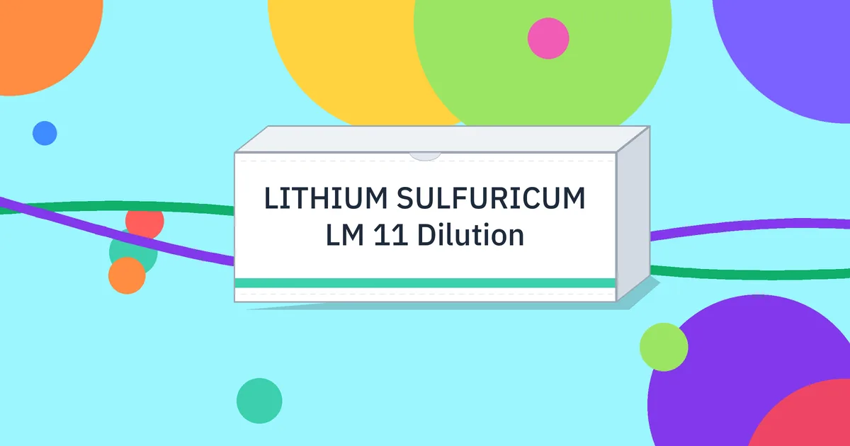 Symbolbild: Packung mit der Aufschrift LITHIUM SULFURICUM LM 11 Dilution (PZN 12932921) – Verfügbarkeit und Bezug in Apotheken in Frankfurt am Main